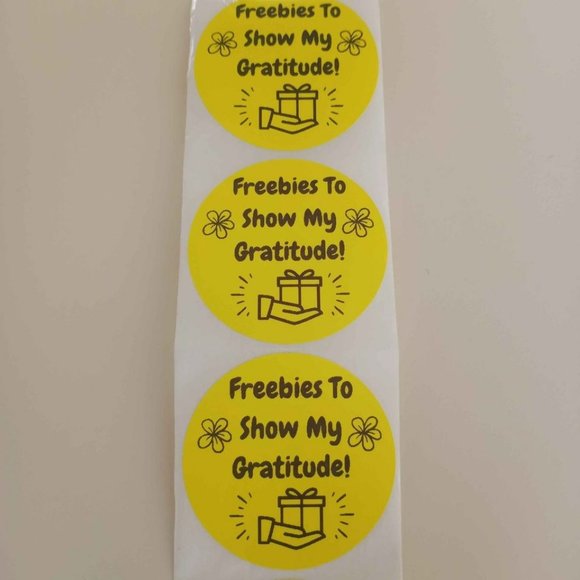Office | 10 Freebies Round Shipping Labels Thermal Packaging Stickers ...